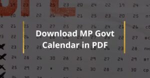 Download MP Govt Calendar PDF 2024 Gazetted Holidays List