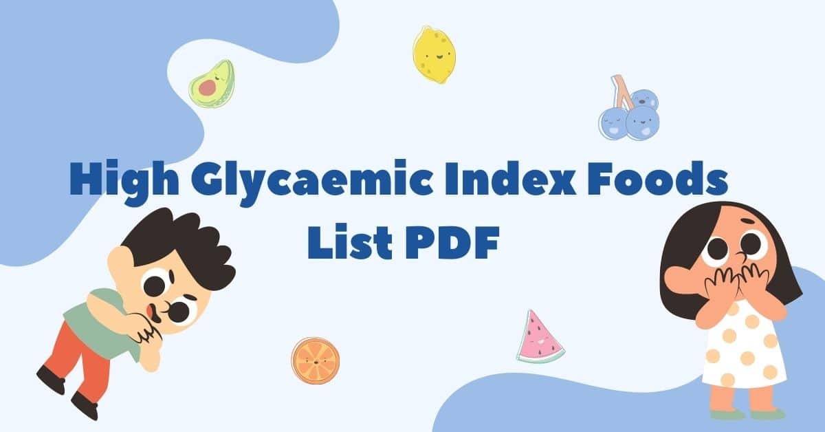 High Glycaemic Index Foods List PDF 2024